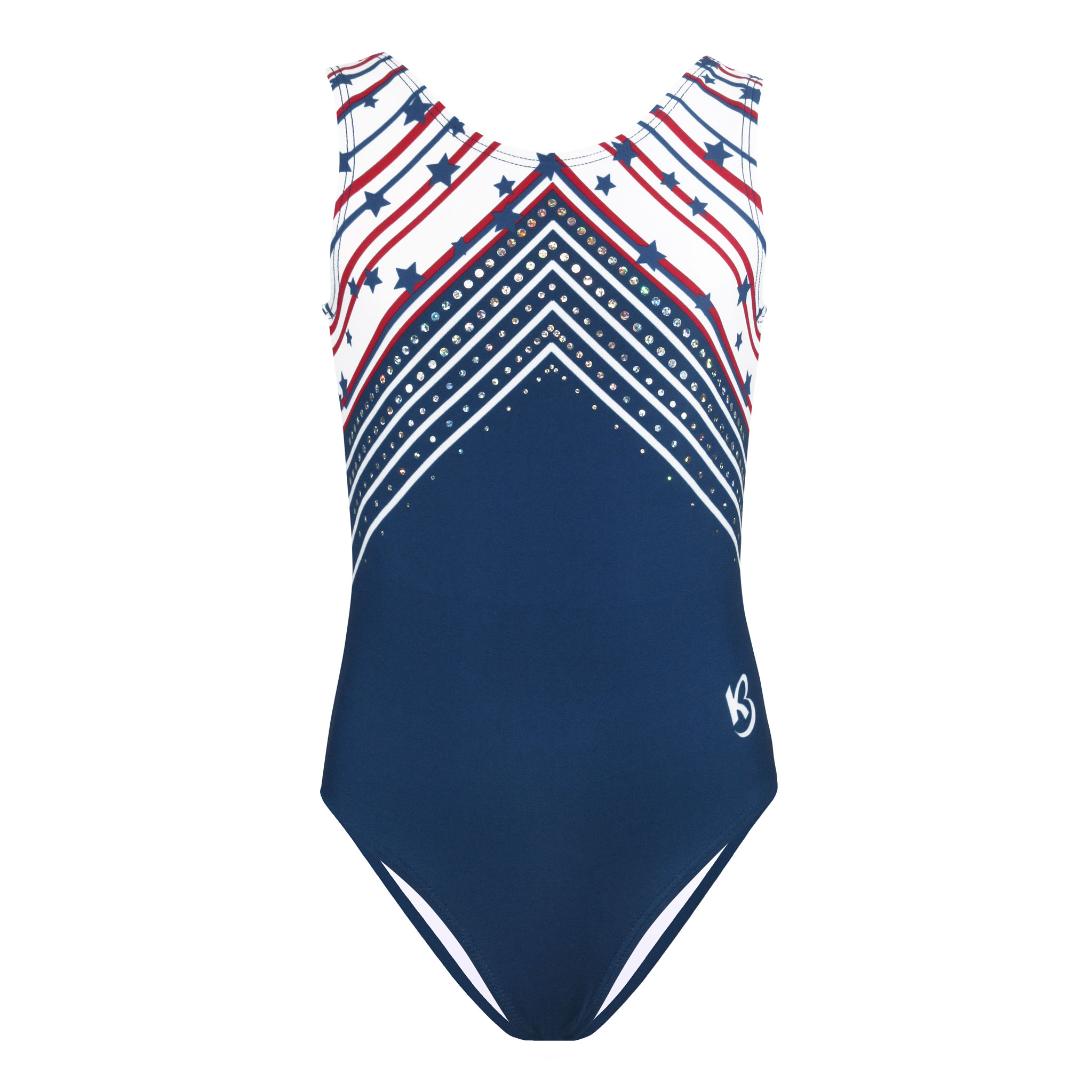 Stars and Stripes Blue Leotard | k-Bee Leotards